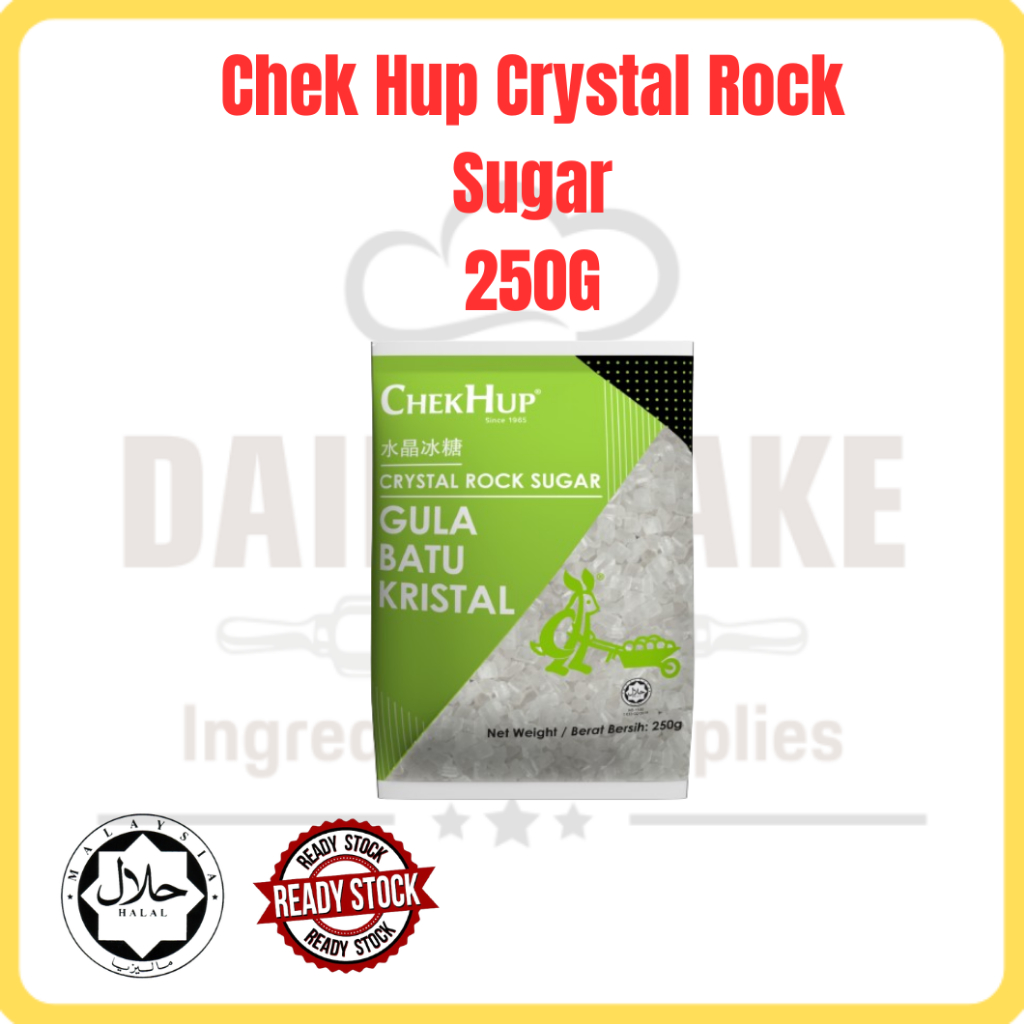 Chek Hup Crystal Rock Sugar 250G/Gula Batu Kristal/水晶冰糖/Sugar/Gula/糖 ...