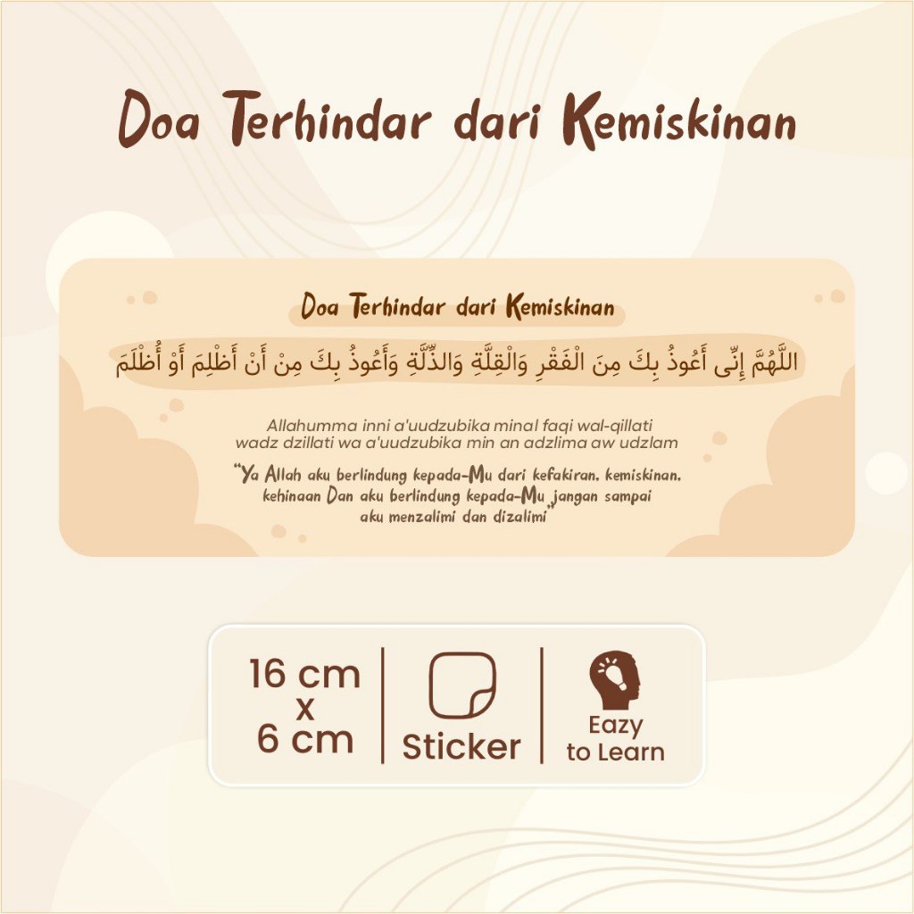 60 Pilihan Doa Harian Sticker Colourful Bookmarks With Free Gift ...