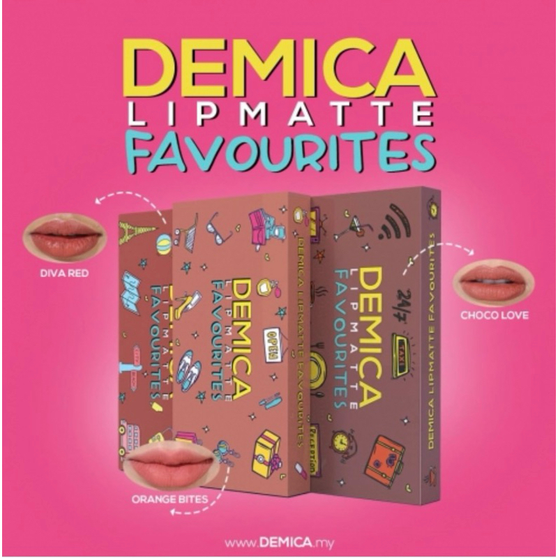 DEMICA Lipmate FAVOURITE EDITION 💄💋 | Shopee Malaysia