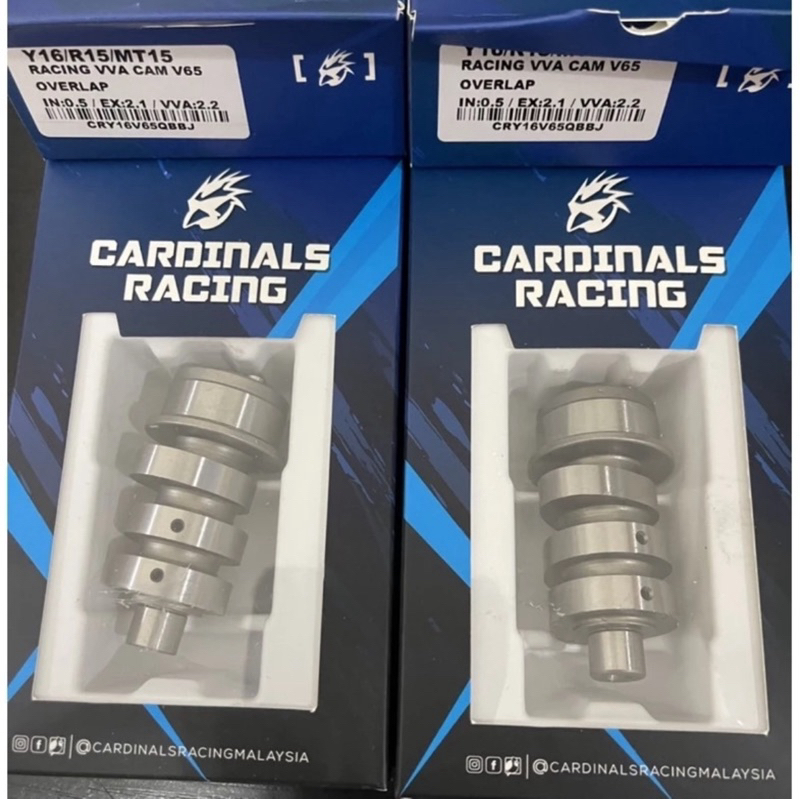 CARDINALS RACING Y16 R15 MT15 NVX NMAX RACING CAM SHAFT V58 V63 V65 VOP ...