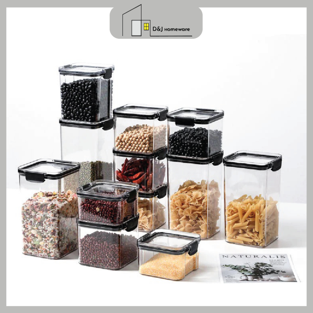Plastic Transparent Canister (BPA-Free) / Airtight Food Storage ...