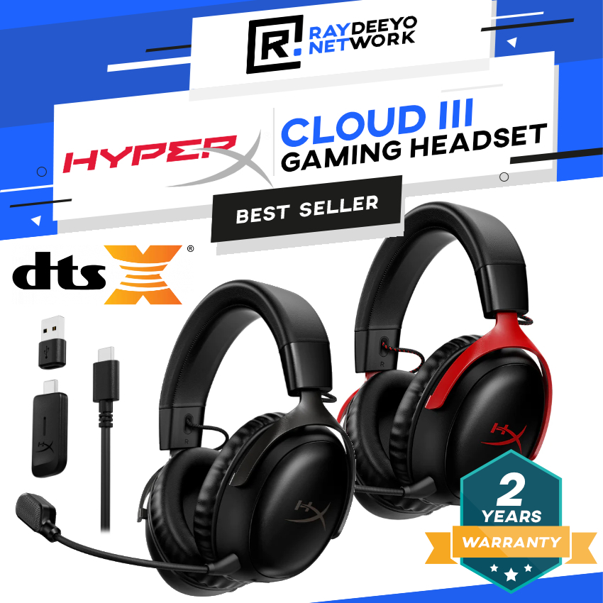 HyperX Cloud III Wired / Hyper X Cloud III Wireless Gaming Headset [DTS Headphone:X Spatial ...