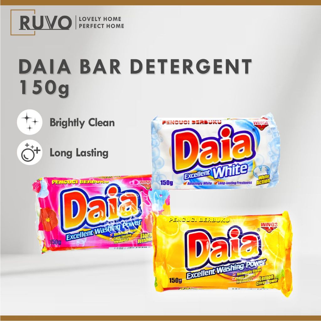 RUVO DAIA Bar Detergent 150g Sabun Buku Laundry Bar Soap | Shopee Malaysia