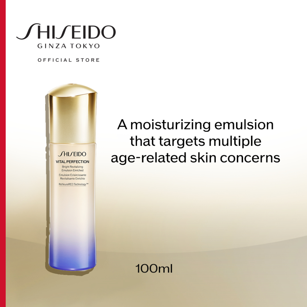 Shiseido Vital Perfection Bright Revitalizing Emulsion Enriched 100ml (Anti-Aging) | Shopee Malaysia