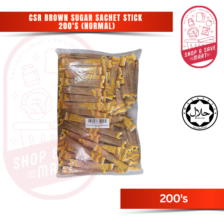 CSR Better Fine / Brown Sugar Sachet Pack 100's / 200's | CSR Halus ...