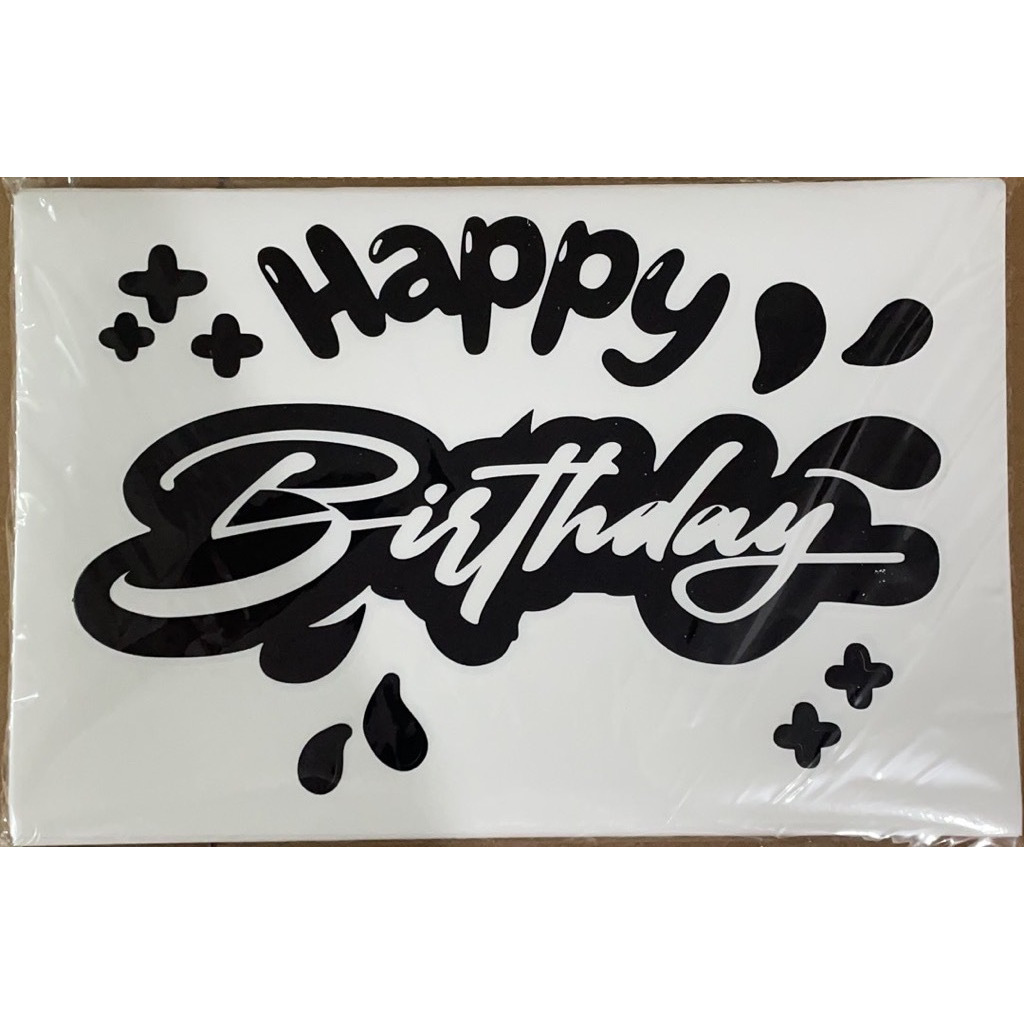 18-36 inch DIY Happy Birthday BOBO Balloon Belon Sticker Love You ...
