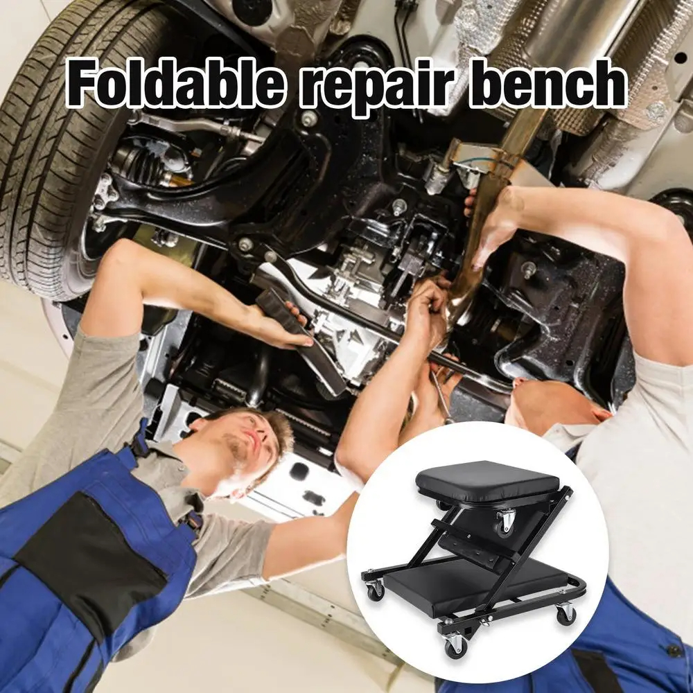 Auto Maintenance Work Bench Chair Folding Car Repair Bed Auto Workshop ...