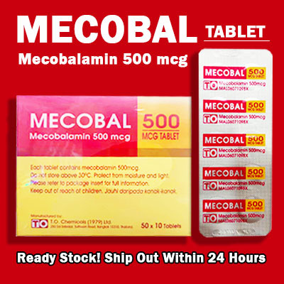 Suplemen untuk Saraf Mecobalamin 500mcg [PROMO] MECOBAL 500MCG TABLET ...