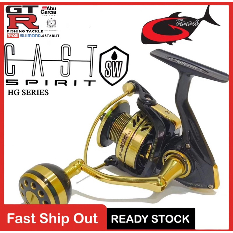 GTR-FT G-Tech CAST SPIRIT🔥 Spinning Reel (Ready Stock) | Shopee Malaysia