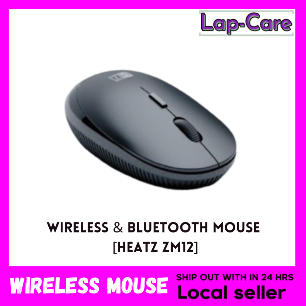 Heatz ZM12 Dual Wireless + Bluetooth Mouse SIlent Button | Shopee Malaysia