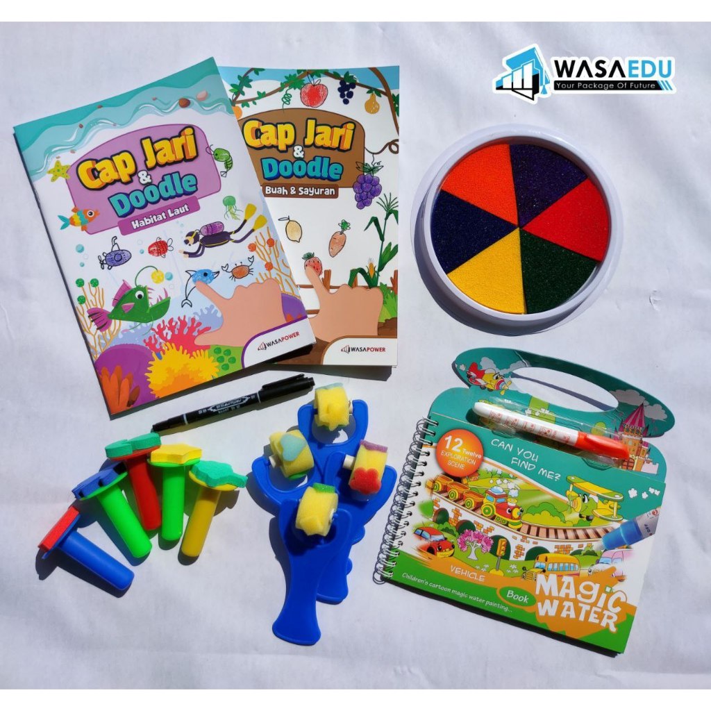 (READY STOCK) SET SENSORY SKILLS / CAP JARI & DOODLE |PRA SEKOLAH ...
