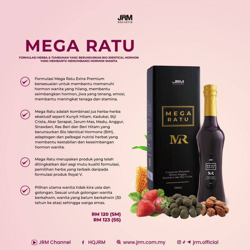 Jamu Mega Ratu | 100% original JRM | Shopee Malaysia