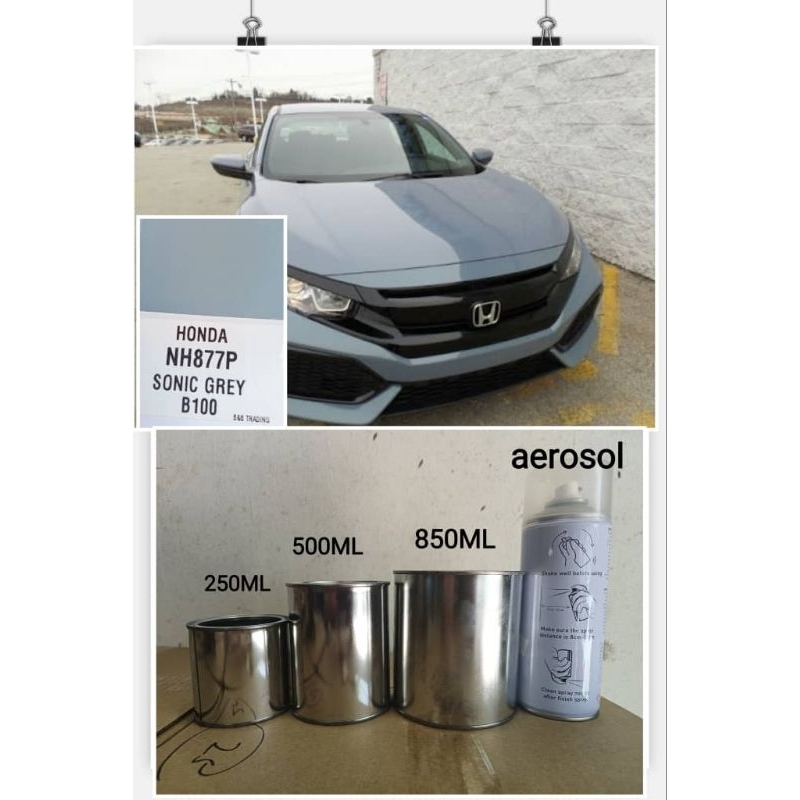 HONDA SONIC GREY NH877P 2K PAINT | Shopee Malaysia