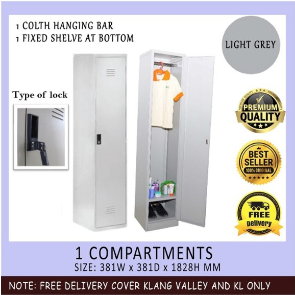 1/2/3/4/5/6 Compartments Steel Locker | Metal Cabinet | Staff Wardrobe ...