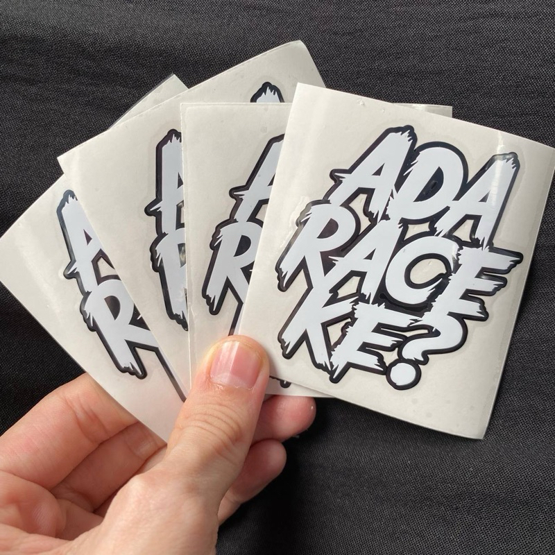 STICKER ADA RACE KE? | STICKER MOTOR | STICKER KERETA | Shopee Malaysia