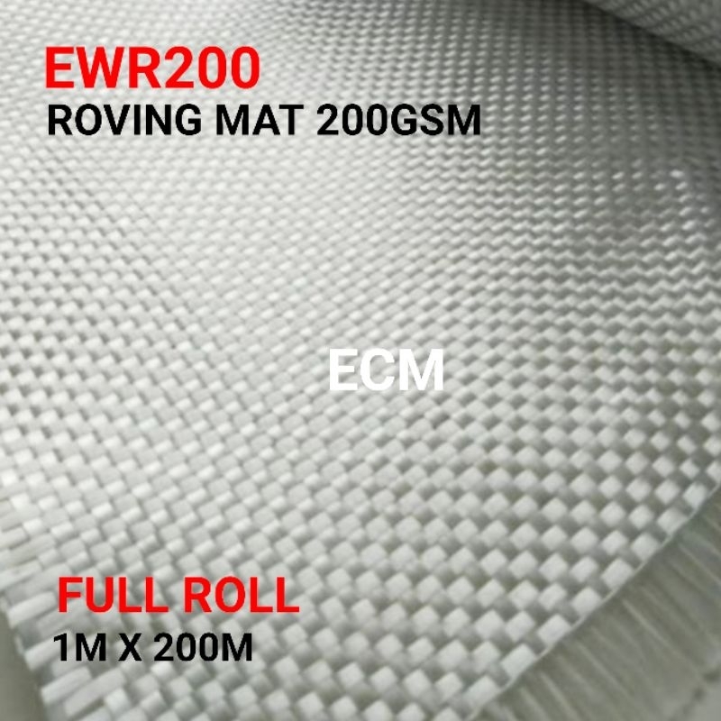 FULL ROLL! FIBERGLASS WOVEN ROVING MAT E-GLASS EWR200 (200GSM) | Shopee ...