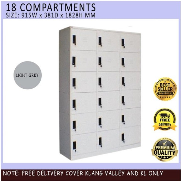 3/6/9/12/15/18 Compartments Steel Locker | Locker Storage | Steel ...