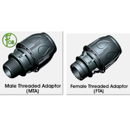 Poly Pipe Adaptor 110mm MTA (Male Thread Adaptor) and FTA (Female ...