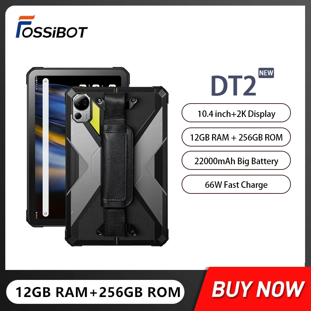 Local FOSSiBOT DT2 Rugged Tablet Pad Octa Core 20GB+256GB 10.4 Inch HD ...