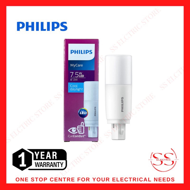 Philips 7.5W 9W LED Stick Bulb PLC 2 Pin | Shopee Malaysia