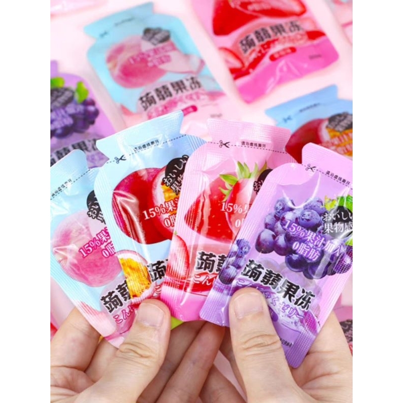 (HALAL) Captain Dolphin Konjac Jelly Mix Flavour Grape Peach Lychee Mango Apple | Shopee Malaysia