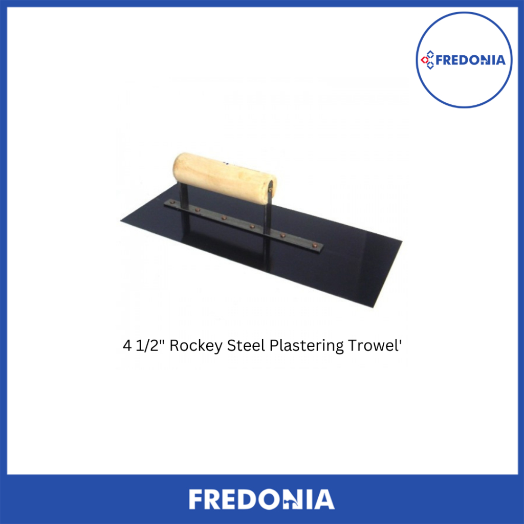 4 1/2'' ROCKEY STEEL PLASTER TROWEL/ TROWEL SIMEN HARD | Shopee Malaysia