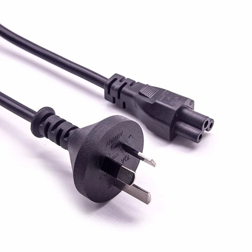 Australia AU New Zealand 3 Prong Mains Plug to IEC 320 C5 Mickey Mouse 3 Pin Laptop Charger ...