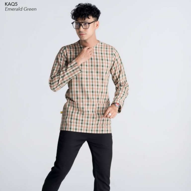 KURTA AQEEF ( EMERALD GREEN ) ELRAH KLASIK | Shopee Malaysia