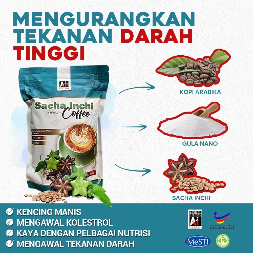 Sacha Inchi PREMIUM COFFEE (KOPI) | Shopee Malaysia