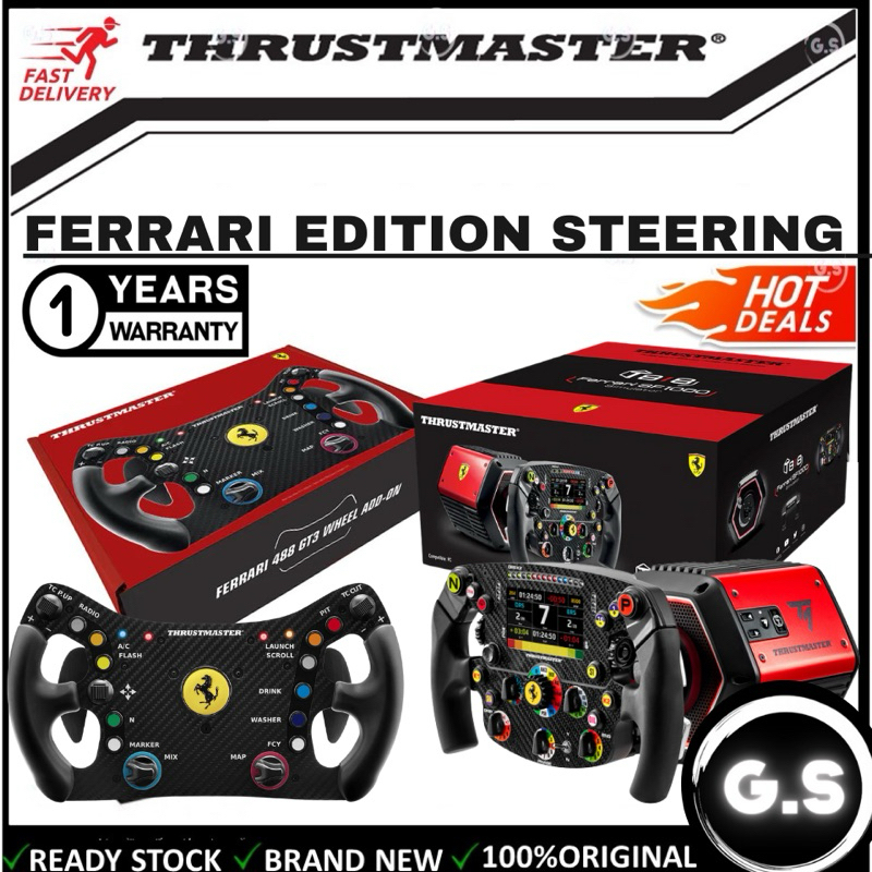 Thrustmaster Ferrari 488 GT3 Wheel Add-On / T818 FERRARI SF1000 ...