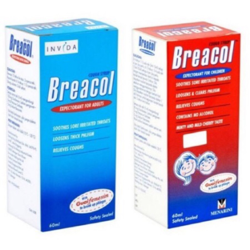 Breacol Adult Children Cough Syrup, Irritated Throat 60ml Ubat Batuk ...