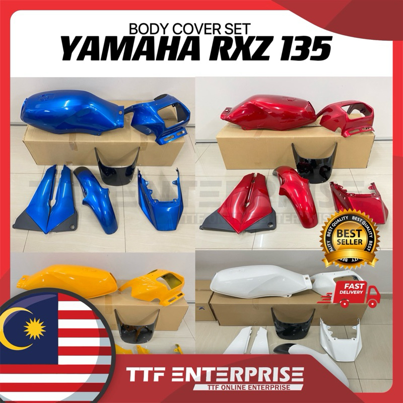 YAMAHA RXZ135 BODY COVER SET ( COMPLETE ) RXZ 135 MILI BOSCH BOS 5SPEED ...