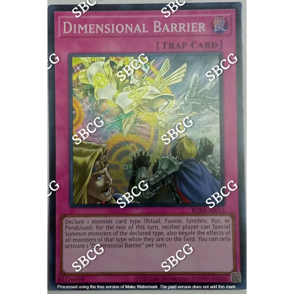 Rarity Collection Quarter Century Edition "Dimensional Barrier" ( RC04 ...