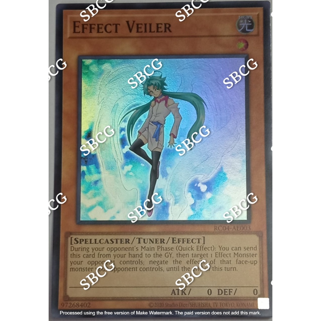 Rarity Collection Quarter Century Edition "Effect Veiler" ( RC04-AE003 ) | Shopee Malaysia