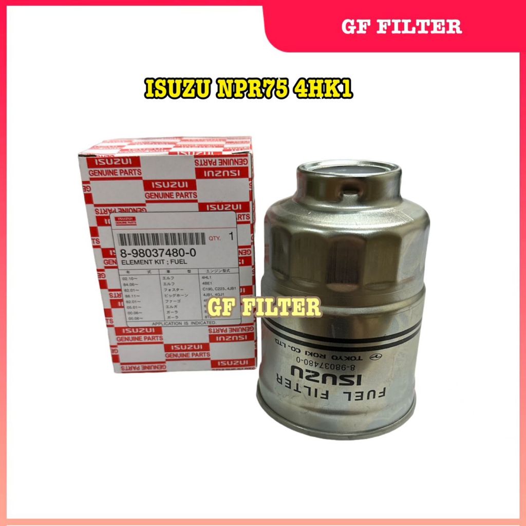 ISUZU NPR85 4JJ1, NPR75 4HK1, NLR55 4JB1 FUEL FILTER DIESEL FILTER ...