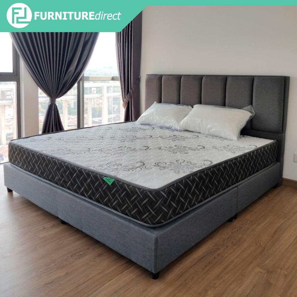 Furniture Direct OLIVE 8inc DIVAN Queen and King Size Divan Bed Frame Charcoal | Shopee Malaysia