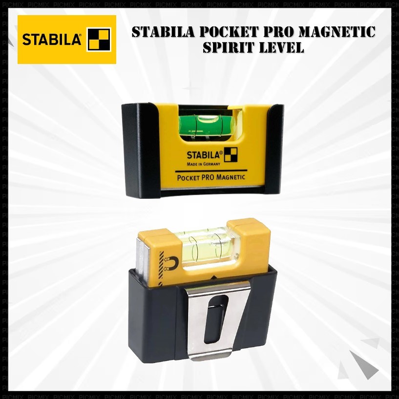 STABILA Pocket PRO Magnetic Spirit Level (Ready Stock!!) | Shopee Malaysia