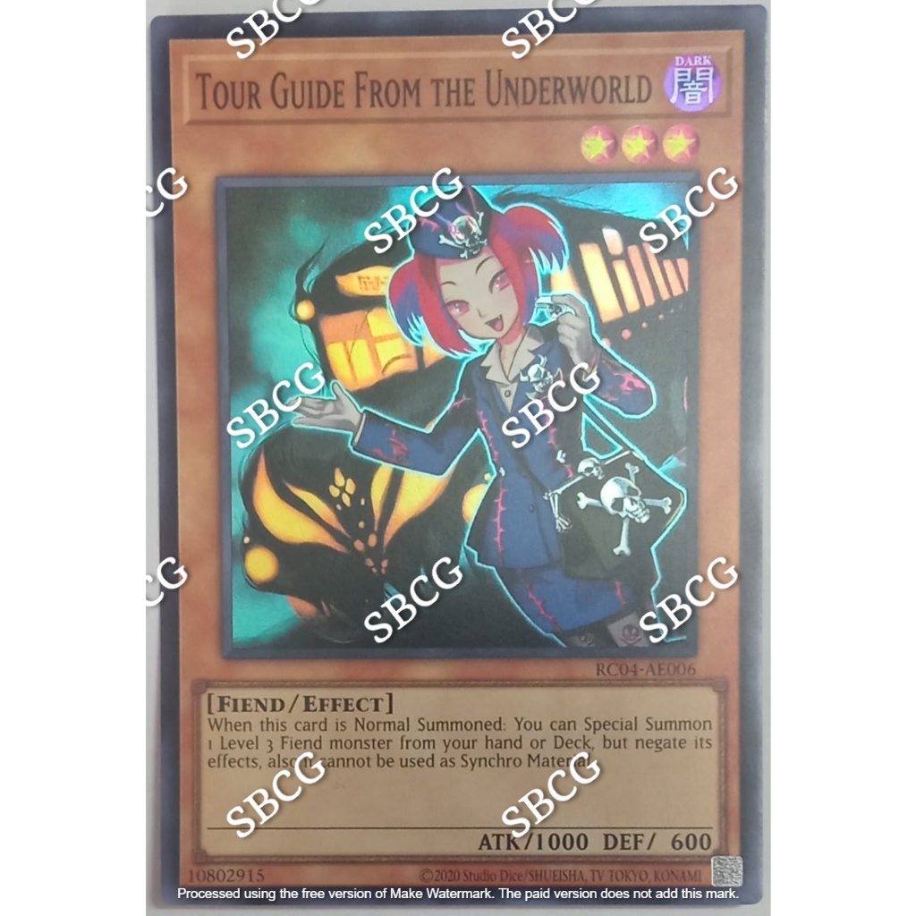 Rarity Collection Quarter Century Edition "Tour Guide From the Underworld" ( RC04-AE006 ...