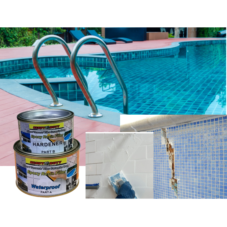 EPOXY RESIN FILLER 330ML WATERPROOF FOR FLOOR CEMENT TILES CERAMIC ...