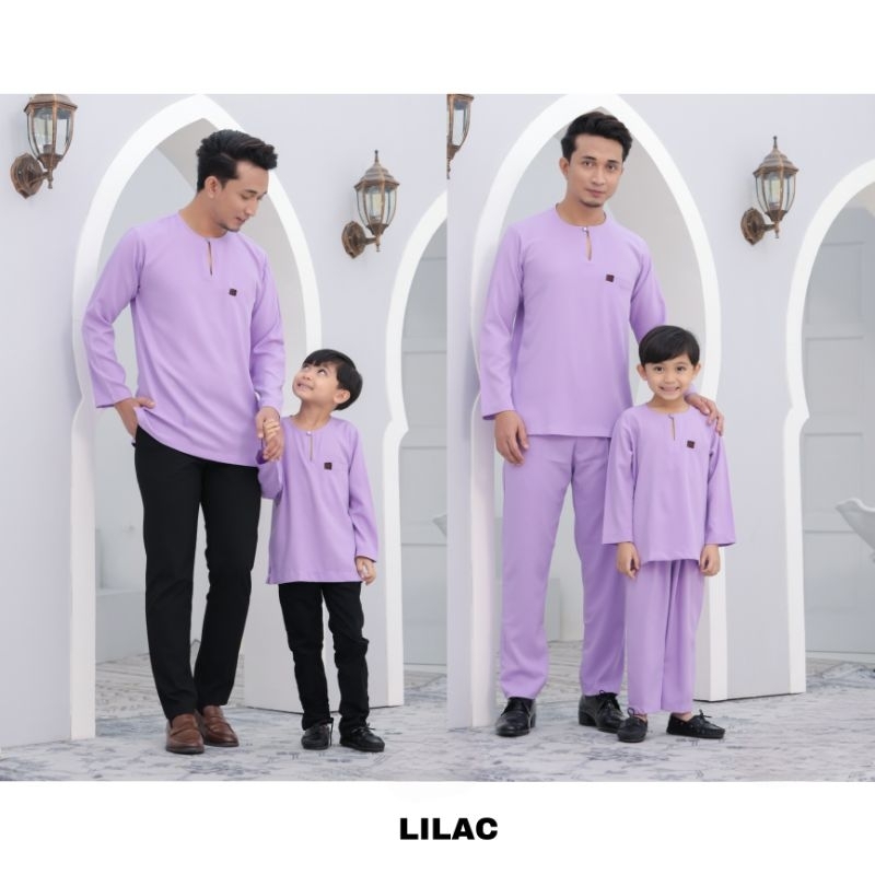 [Lilac] Baju melayu & kurta teluk belanga dewasa kanak kanak budak ...