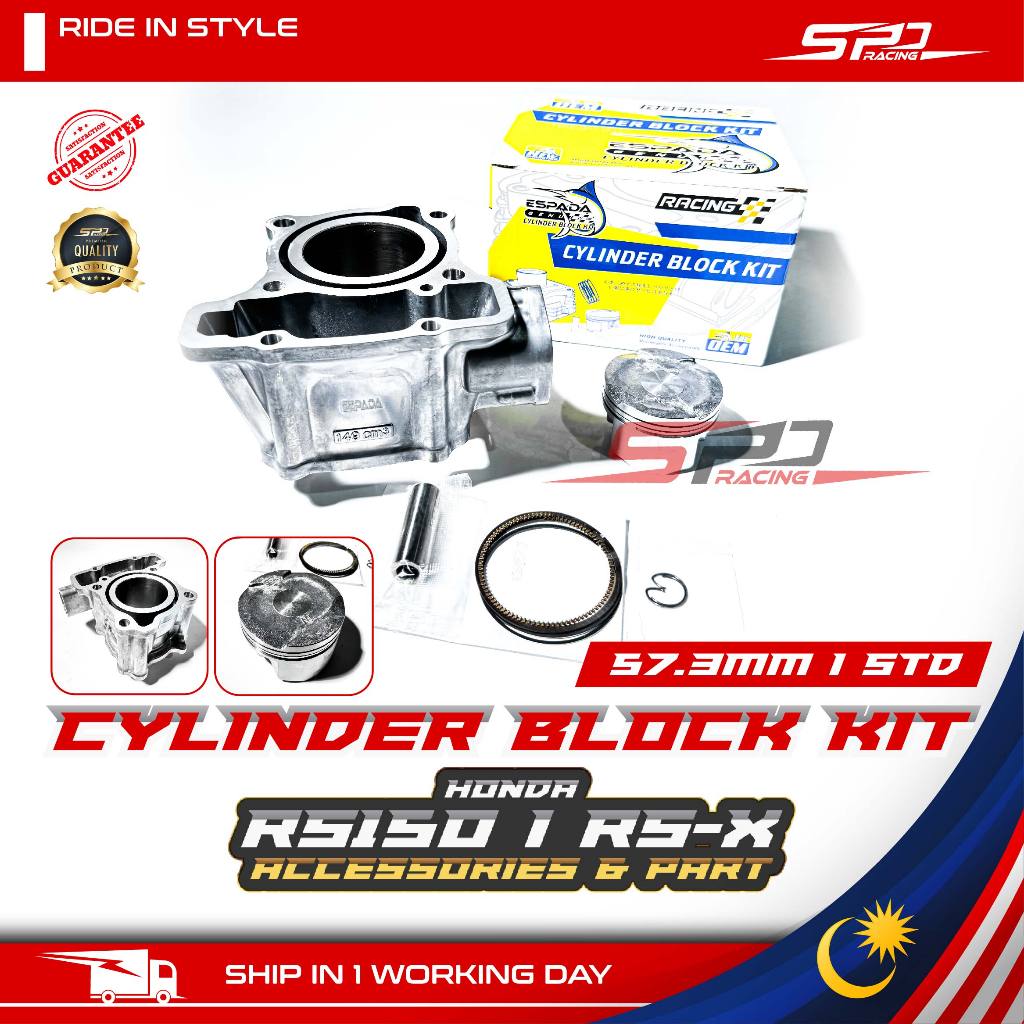 RS RSX Cylinder Block Kit Set I Full Set I 57.3MM Espada OEM STD For ...