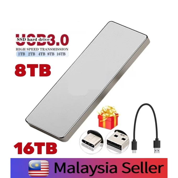 SSD External Hard Disk 2TB Portable External Hard Disk 1TB Hard Drive ...