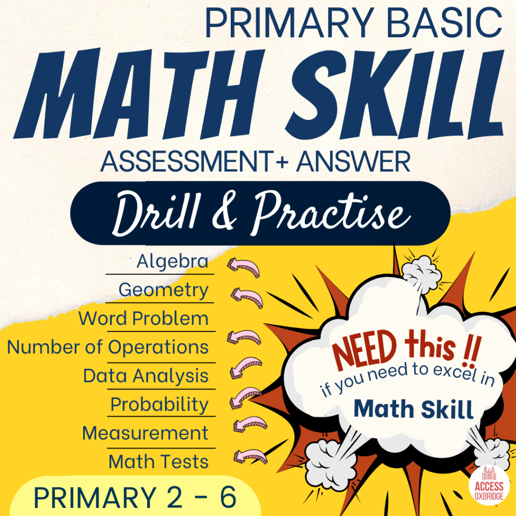 P20 Primary Basic Math Skills + Answer | Primary Mathematics Tests ...