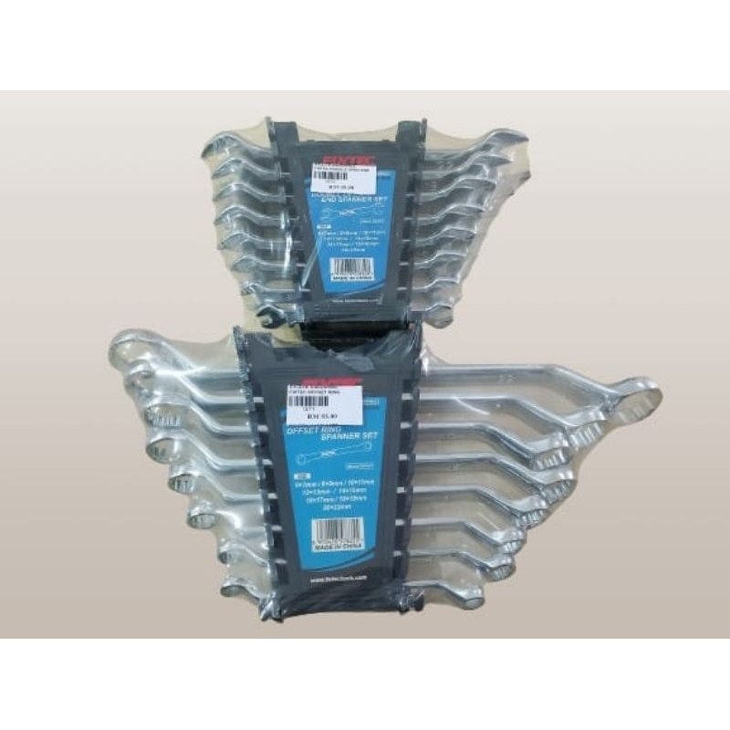 FIXTEC - Offset Ring Spanner / Double Open End Spanner SET | Shopee Malaysia