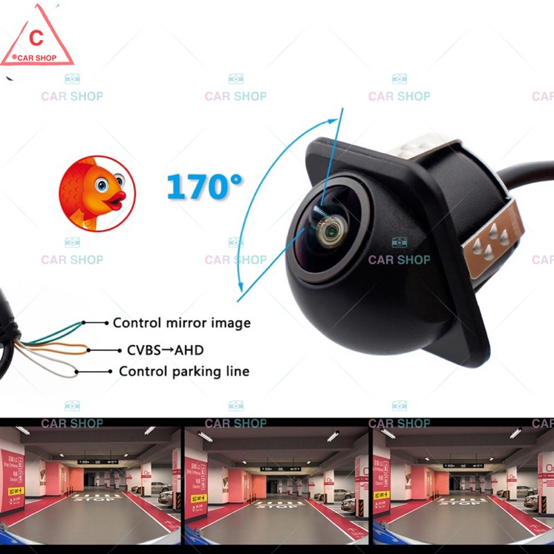 AHD 720P 170 Degree Fisheye Car Front Reverse Backup HD Rear View ...