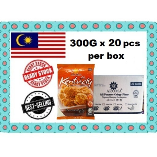AROMA tepung goreng ayam Original 300g x 20 pcs (PEK JIMAT)(BERBALOI) | Shopee Malaysia