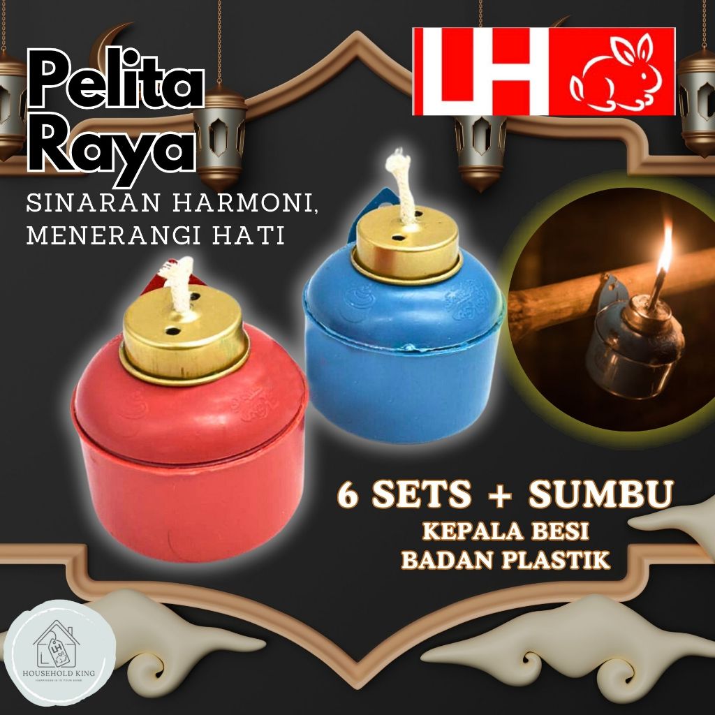 6 sets Pelita Raya Plastik Minyak Tanah Lampu Raya Puasa Pelita ...