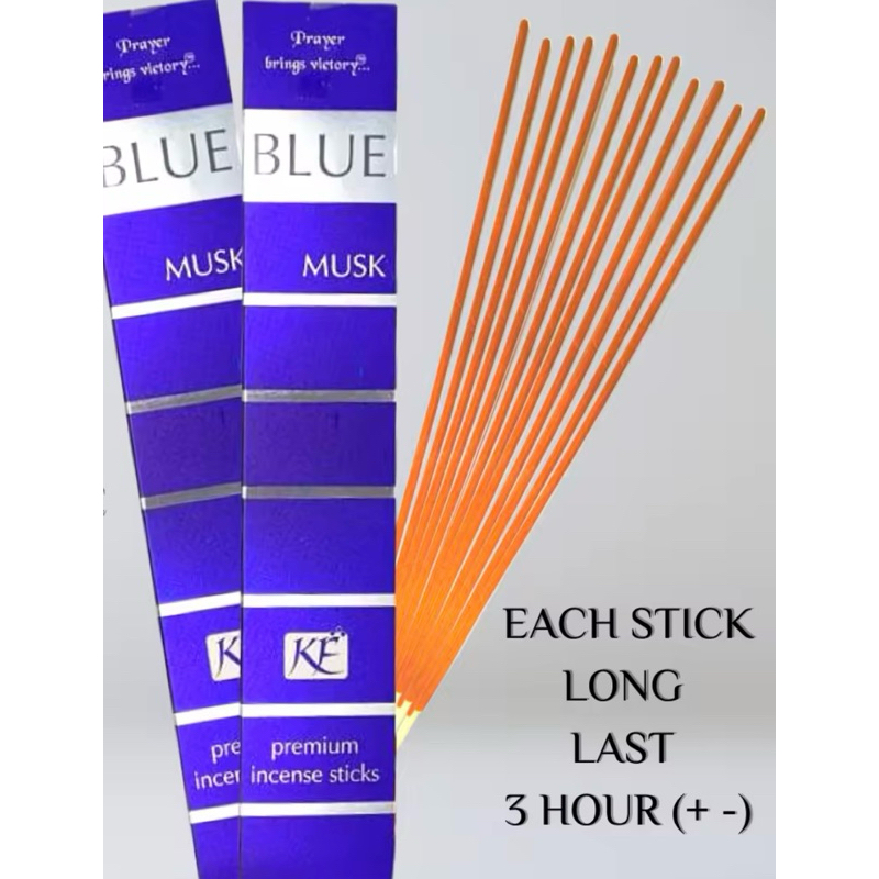 Blue Musk Fragrance Insense Stick (48cm)+-3hours long | Shopee Malaysia