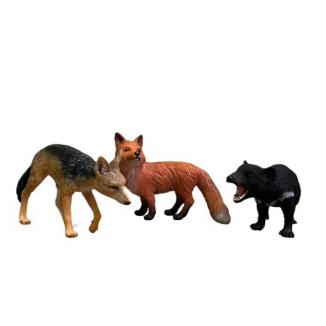 Black-Backed Jackal, Red Fox and Tasmanian Devil Figurines - Collecta ...