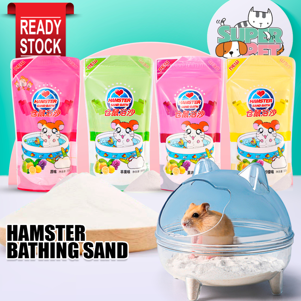 [Pasir Mandi Hamster] Hamster Bathing Sand Dust Free Hamster Bath ...